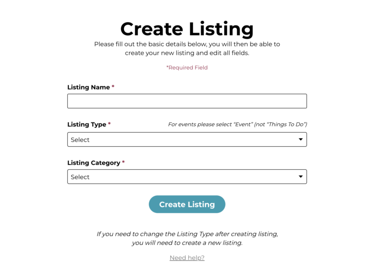 Creating a Business Listing - Industry Portal